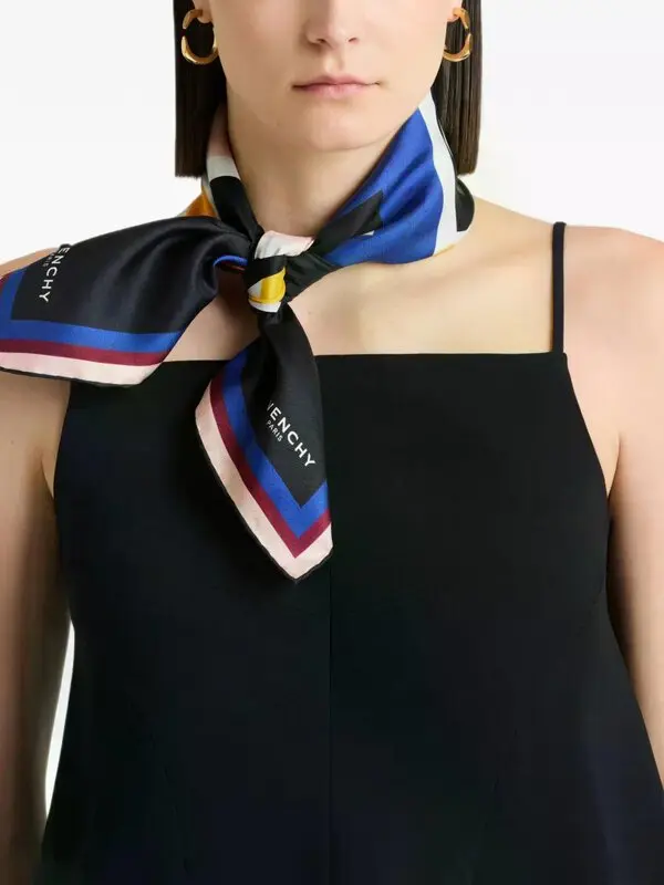 Givenchy Multicolor Shadow Square In Silk