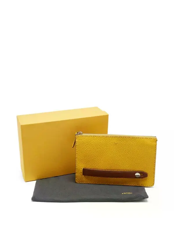 Fendi 2015 Selleria Leather Clutch Bag