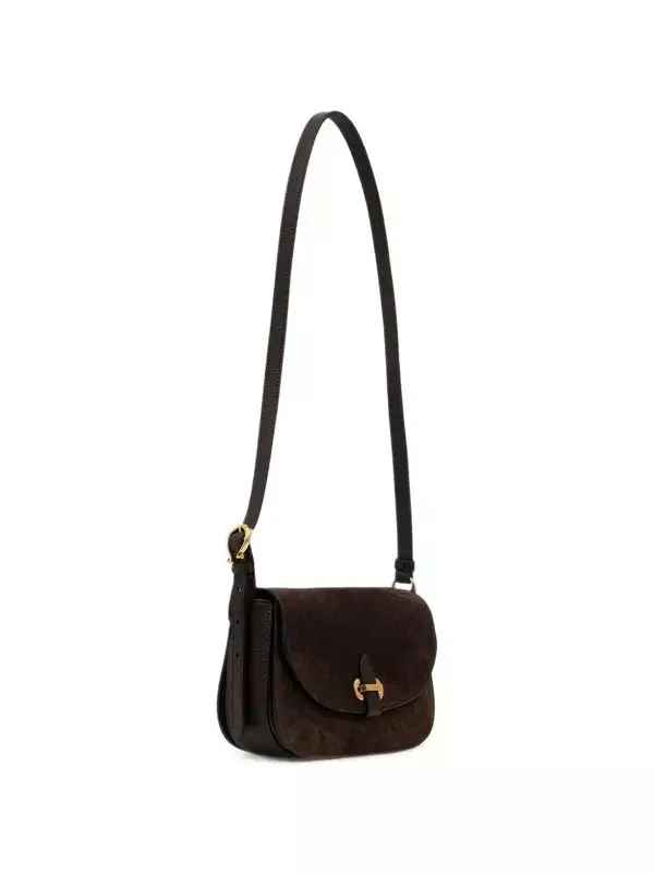 POLLINI Fence Suede-leather Crossbody Bag