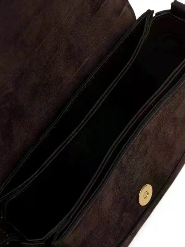 POLLINI Fence Suede-leather Crossbody Bag