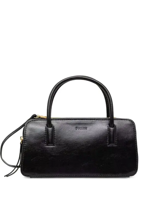 POLLINI Small Lady Logo-debossed Leather Tote Bag