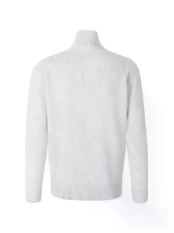 C.P. COMPANY Lambswool Lens Half Zip Sweater