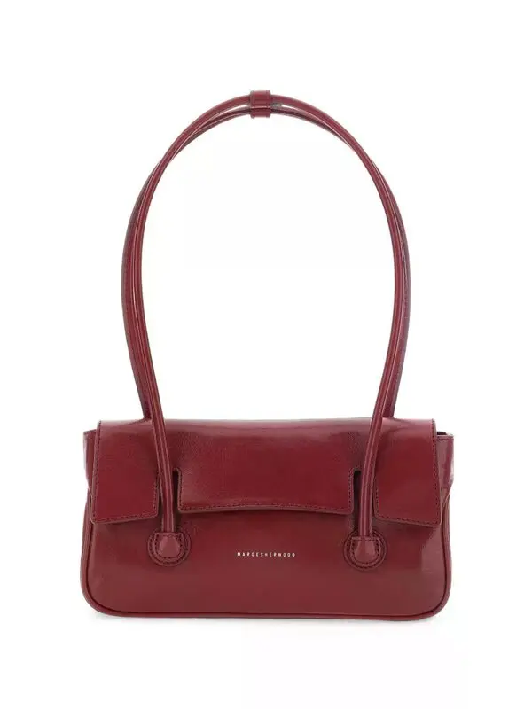 MARGESHERWOOD Glossy Leather Shoulder Bag - Red