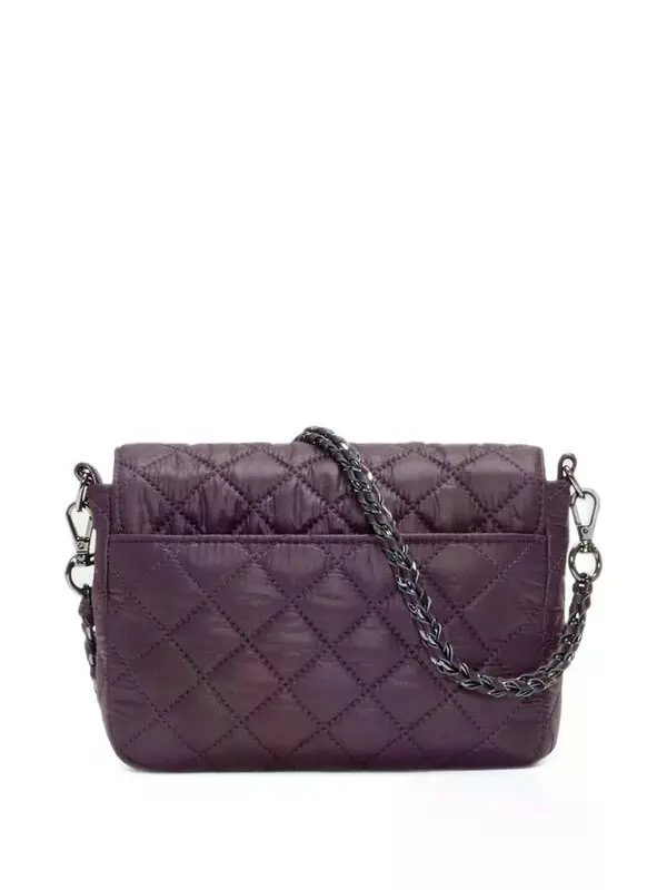 Mz Wallace Small Crosby Lock Quilted Cross Body Bag - Purple