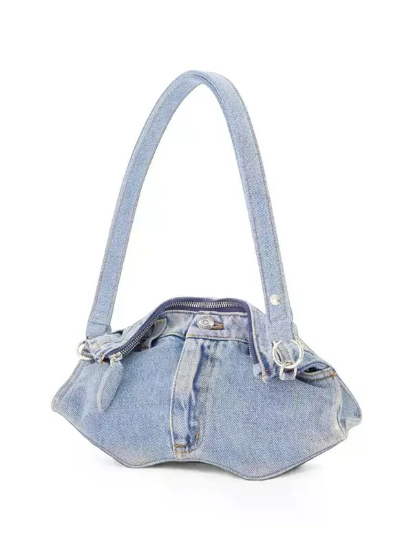 Alexander McQueen Manta Denim Clutch Bag - Blue