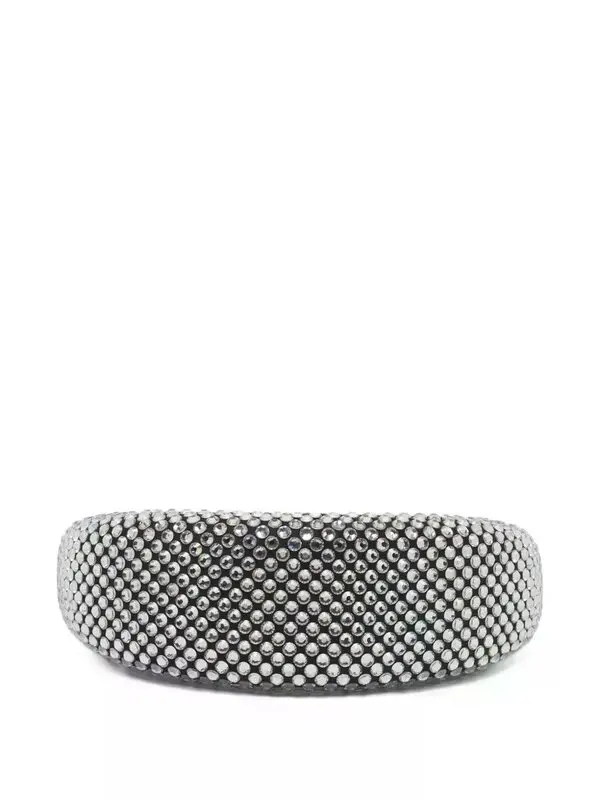Prada Crystal-embellished Satin Headband - Black