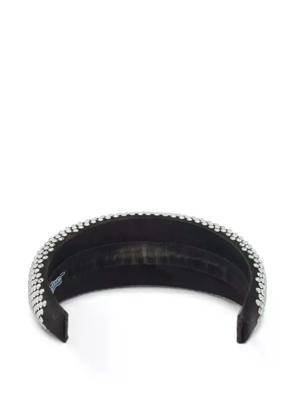 Prada Crystal-embellished Satin Headband