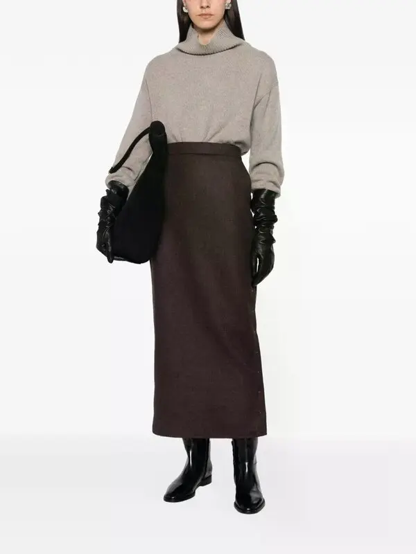 Soft Goat Ribbed-knit Roll-neck Sweater
