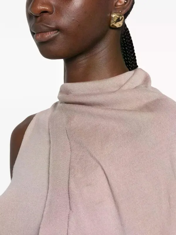 Rick Owens Scarf Asymmetric Draped-detail Maxi Dress