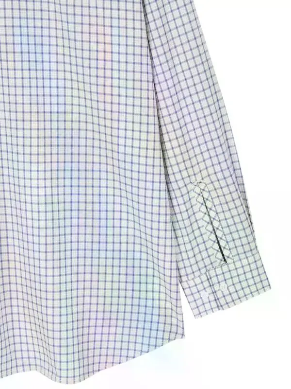 STUDIO TOMBOY Check-pattern Oversized Shirt - White