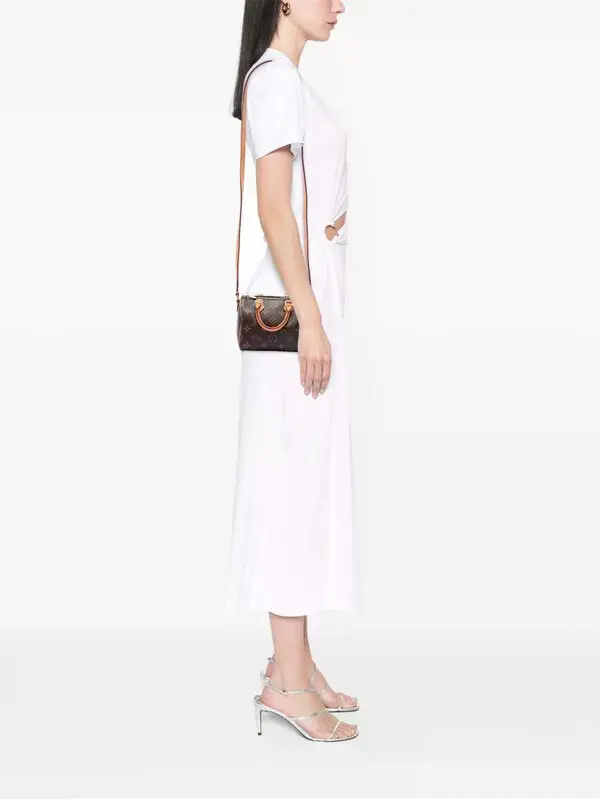 LOUIS VUITTON 2019 Monogram Nano Speedy Bandouliere Satchel