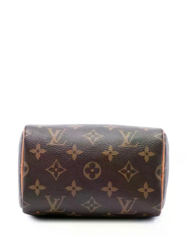 LOUIS VUITTON 2019 Monogram Nano Speedy Bandouliere Satchel