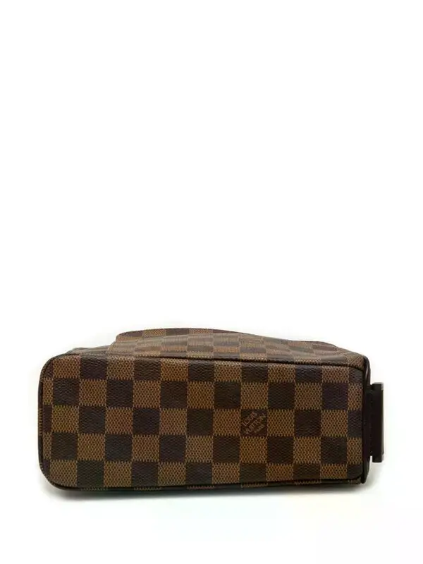 LOUIS VUITTON 2004 Damier Ebene Olav Pm Crossbody Bag