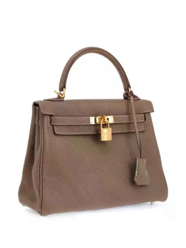 Hermès 2023 25 Kelly Leather Tote Bag