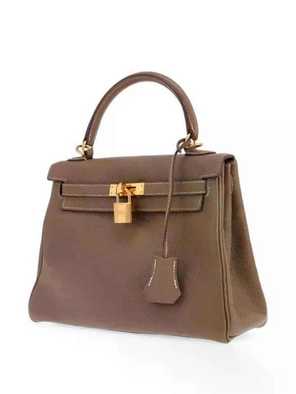 Hermès 2023 25 Kelly Leather Tote Bag