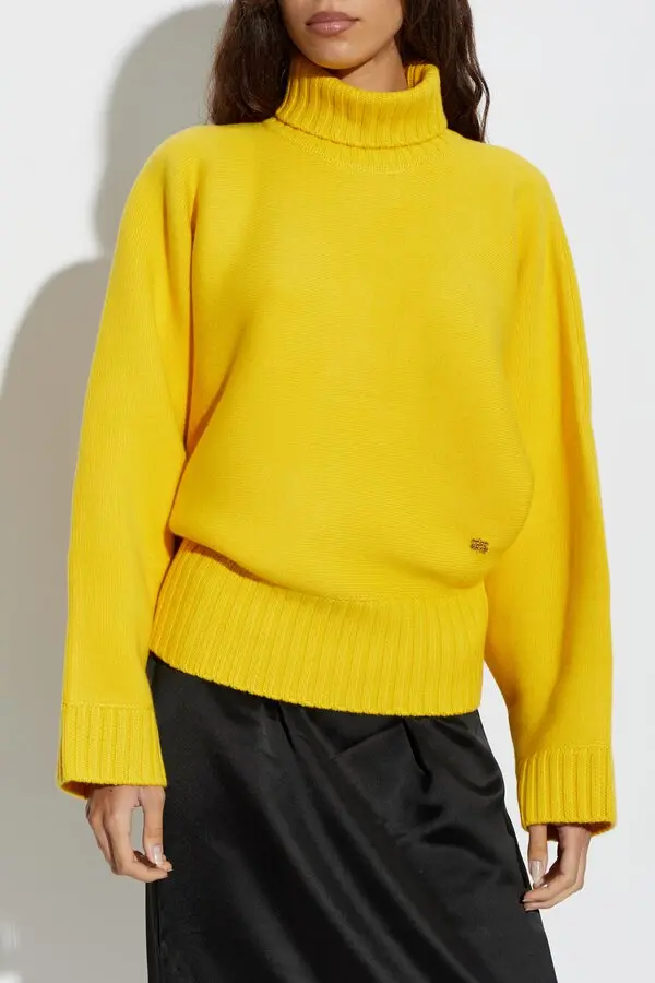 GANNI Wool Turtleneck Sweater