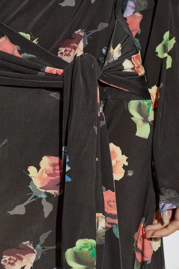 GANNI Floral Motif Mini Dress