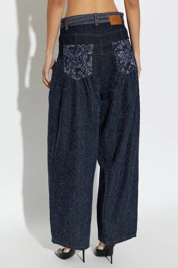 GANNI Wide-leg High-waisted Boyfriend Jeans