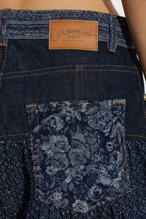 GANNI Wide-leg High-waisted Boyfriend Jeans