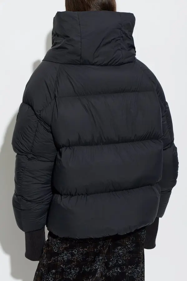 GANNI Animal Motif Down Jacket - Black