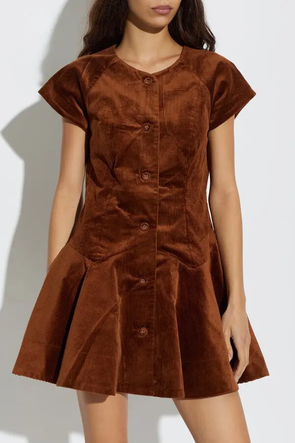 GANNI Corduroy Dress