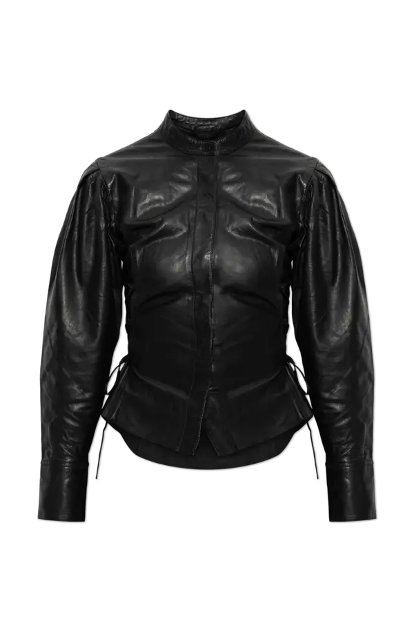 ALLSAINTS Leather Shirt ‘evanna