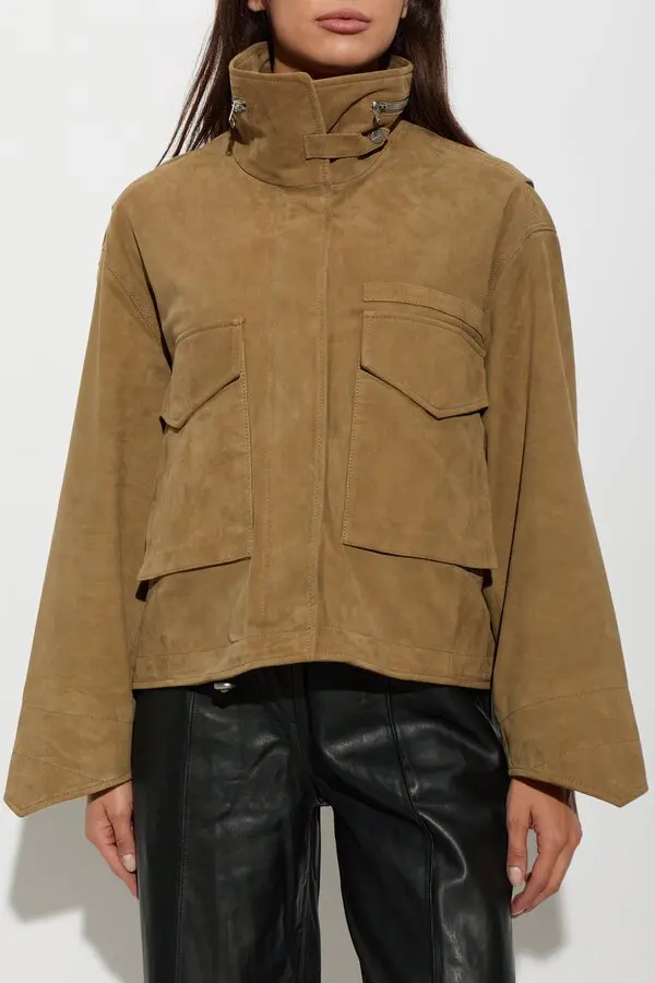 ALLSAINTS Suede Jacket ‘clay - Green