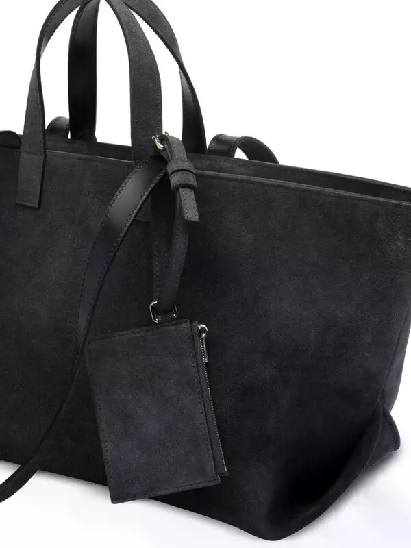 A.p.c. Large Le Drummer Suede Tote Bag - Grey
