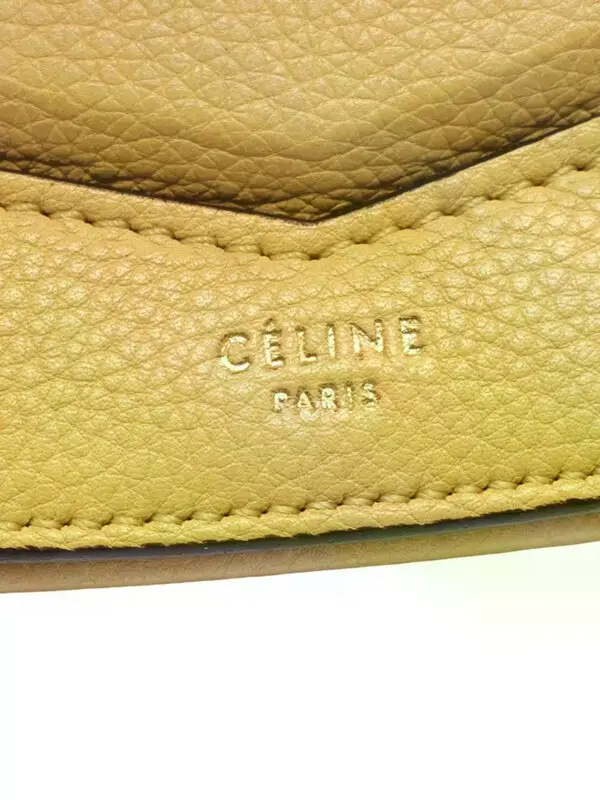 Celine 2010-2026 Small Grained Calfskin Trotteur Crossbody Bag - Yellow