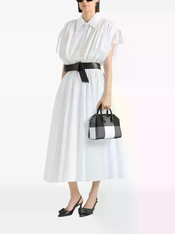 Givenchy Mini Embroidered Antigona Bag With Checks
