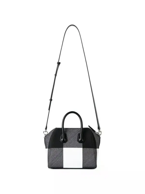 Givenchy Mini Embroidered Antigona Bag With Checks