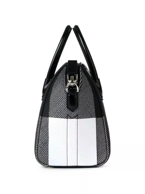 Givenchy Mini Embroidered Antigona Bag With Checks
