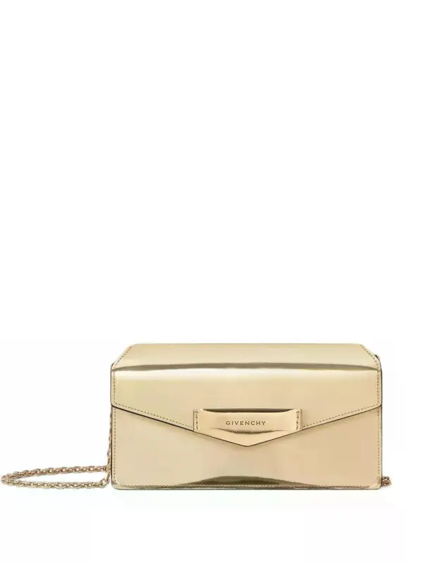 Givenchy Antigona Wallet On Chain In Mirror Leather