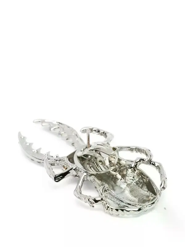 Blumarine Crystal-embellished Beetle Earrings
