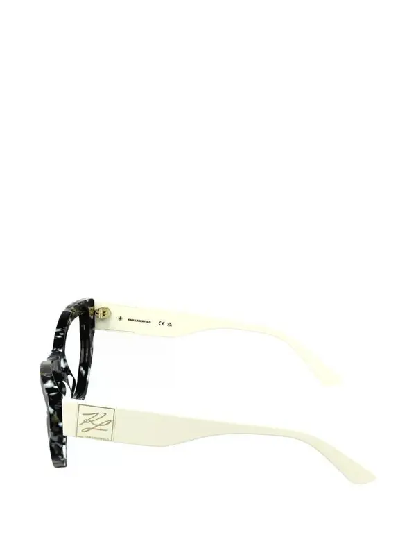 Karl Lagerfeld Marble-effect Cat-eye Glasses
