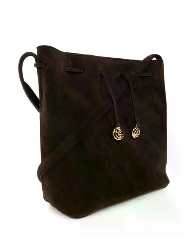 LIFFNER Charm Bucket Suede Bucket Bag - Brown