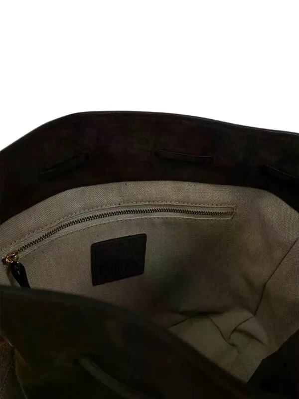LIFFNER Charm Bucket Suede Bucket Bag
