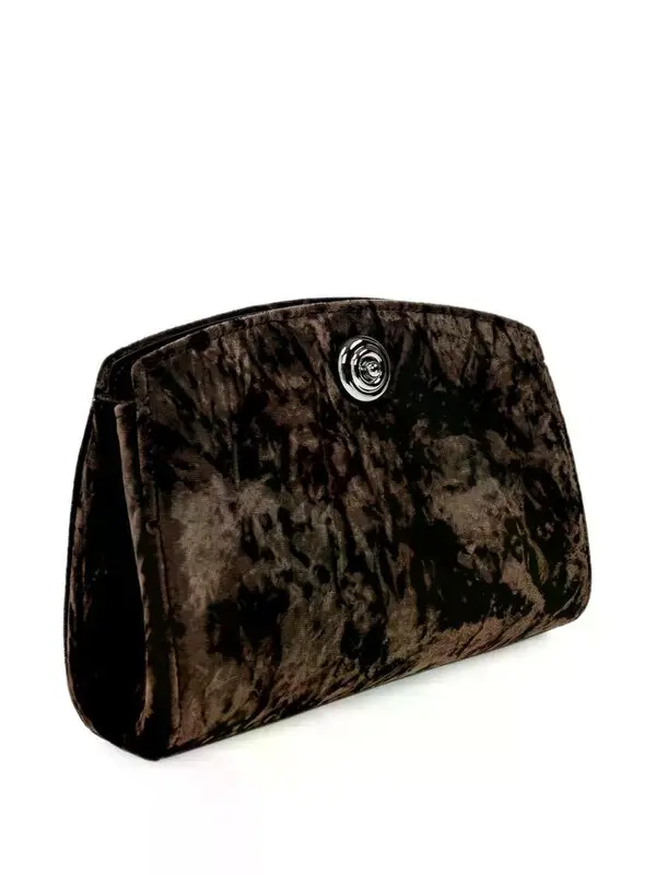LIFFNER Pushlock Velvet Clutch Bag