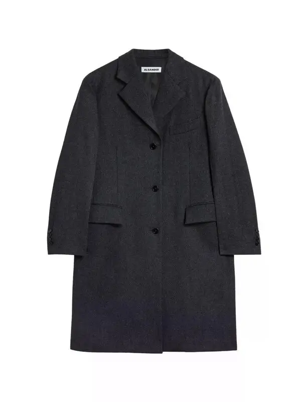 JIL SANDER Felt Wool Tailored Coat