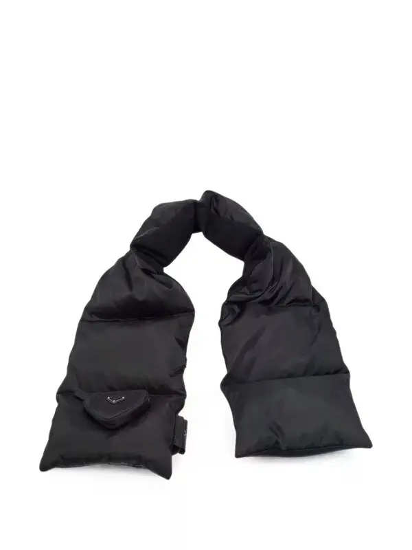 Prada Re-nylon Padded Triangle Logo Scarf