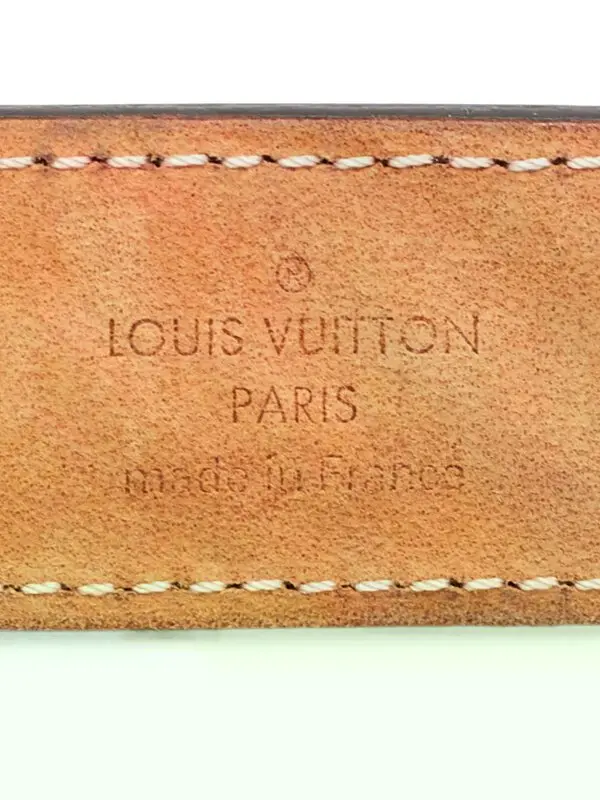 LOUIS VUITTON 2018 Mini Damier Ebene Buckle Belt