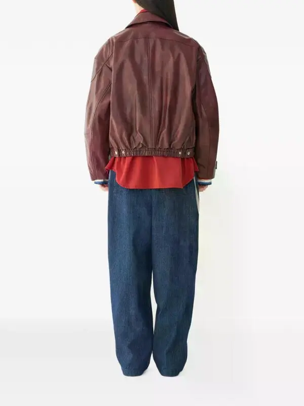 STUDIO TOMBOY Zip-up Faux-leather Jacket