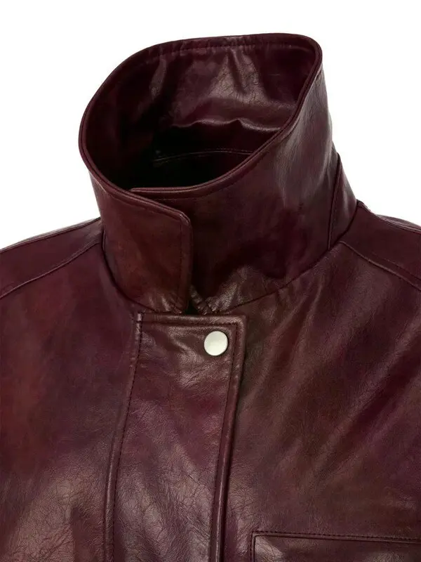 STUDIO TOMBOY Zip-up Faux-leather Jacket
