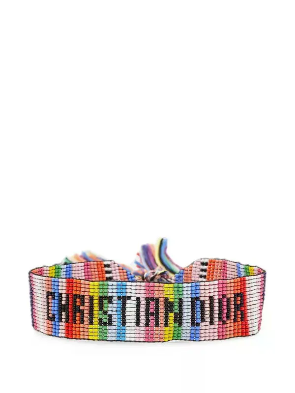 Dior J'adior Beaded Friendship Bracelets - White
