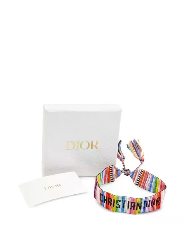 Dior J'adior Beaded Friendship Bracelets - White