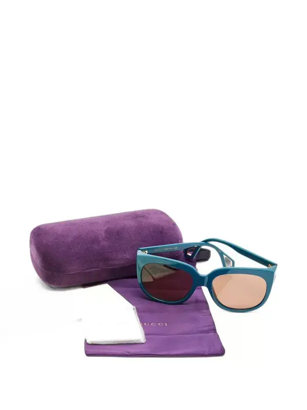 Gucci Gg0468s Square-frame Sunglasses - Blue