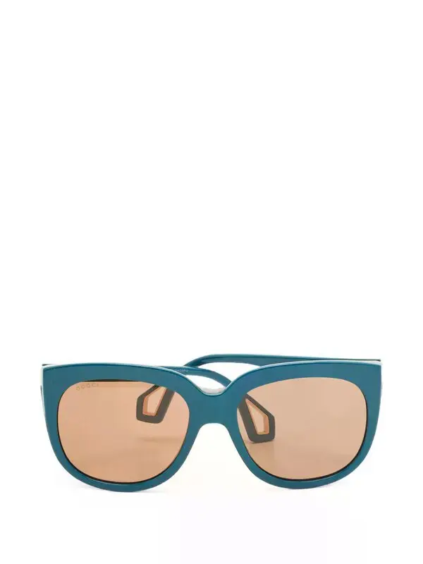 Gucci Gg0468s Square-frame Sunglasses - Blue