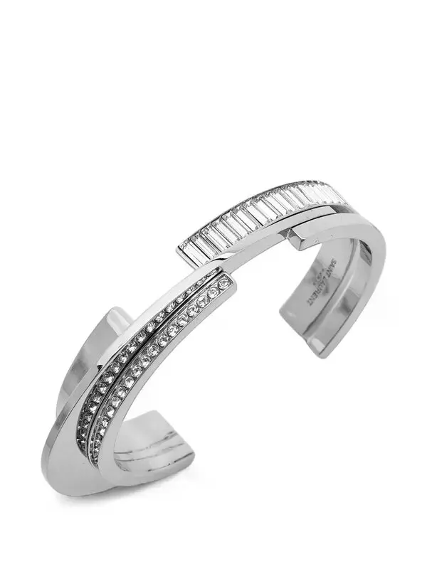 Saint Laurent Crystal-embellished Cuff Bracelet