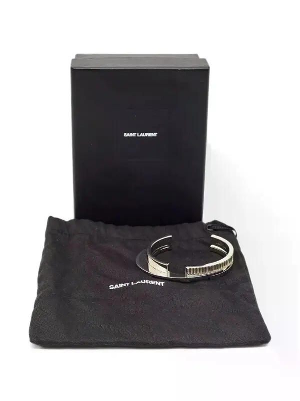 Saint Laurent Crystal-embellished Cuff Bracelet