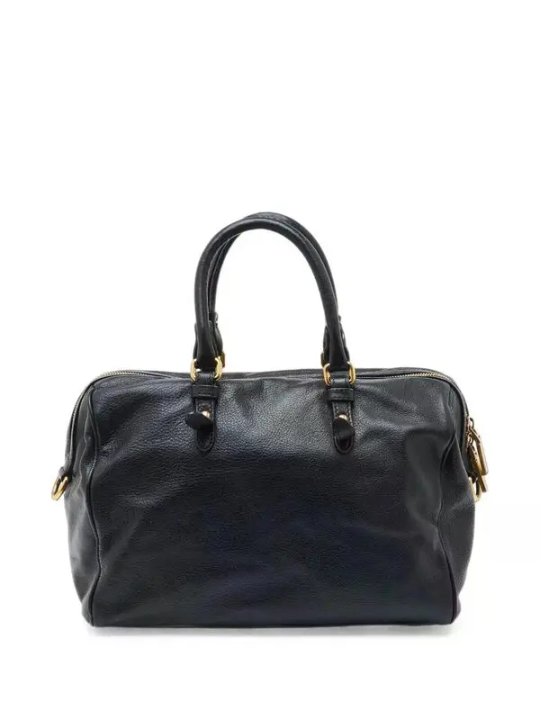 Versace Medusa Pebbled Satchel Bag